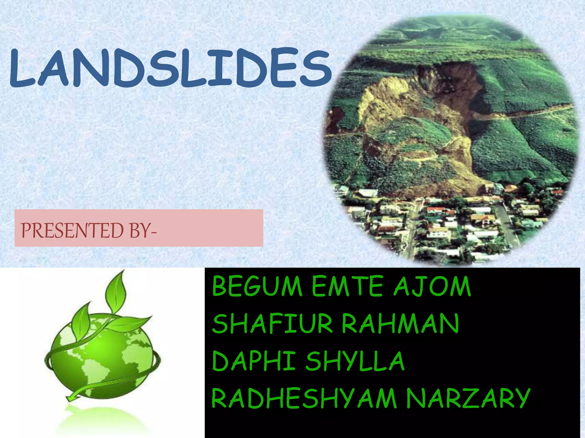 ppt on Landslides | PPTX