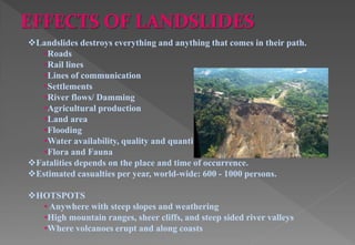 Landslides with case studies Presentation by Anand Swaroop Jaichandran ...