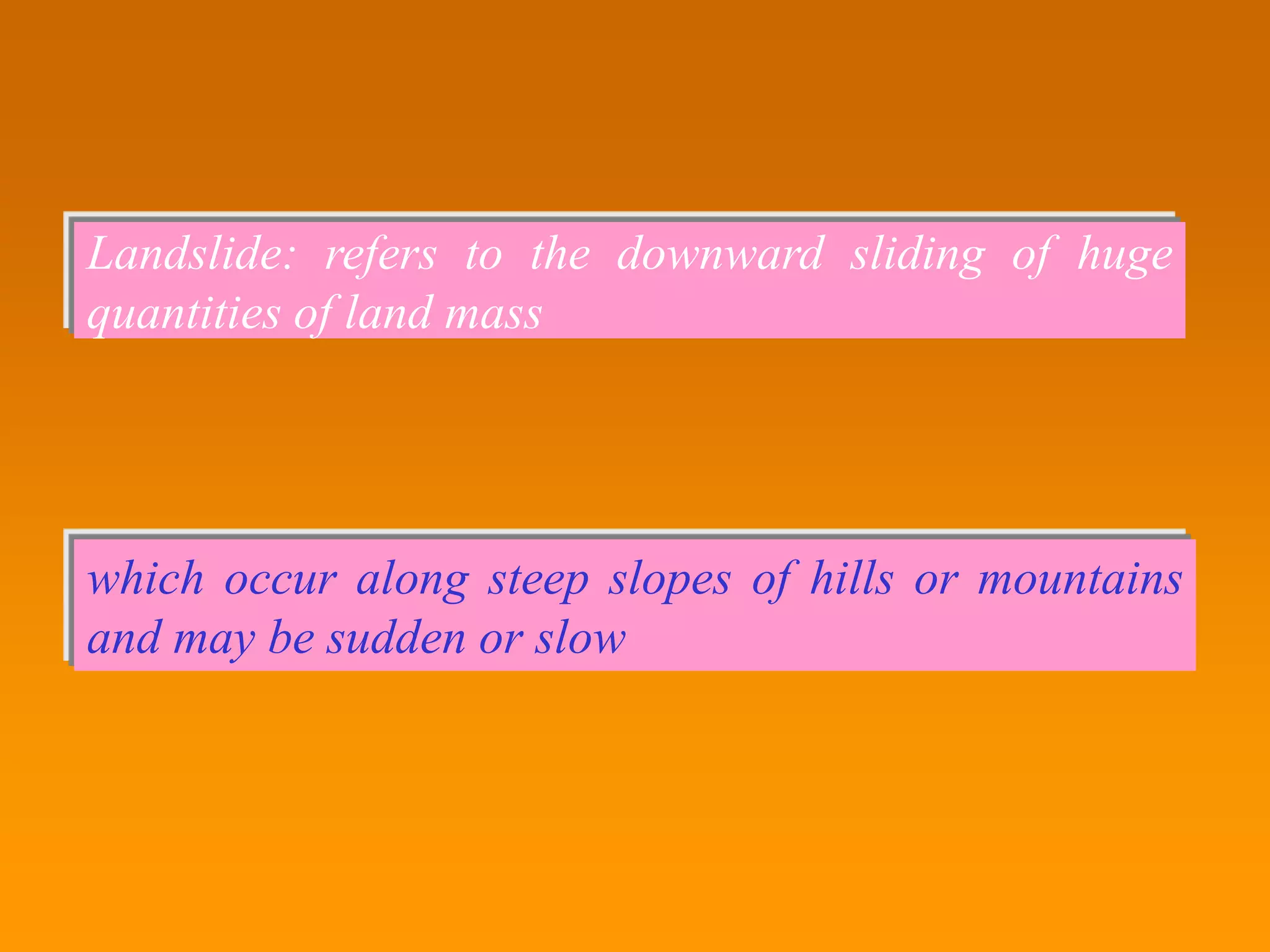 landslides | PPT