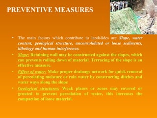 landslides and their hazard and prevention methods _ce242.ppt