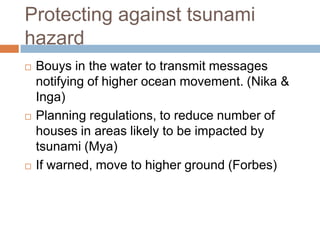 Landslides, earthquakes and tsunamis | PPTX