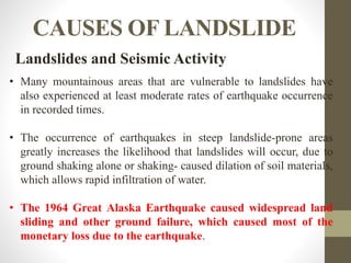 Landslides Causes and Prevention ppt | PPT