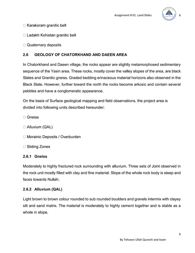 Land Slides in Chatorkhand Town, District Ghizer, Gilgit-Baltistan ...