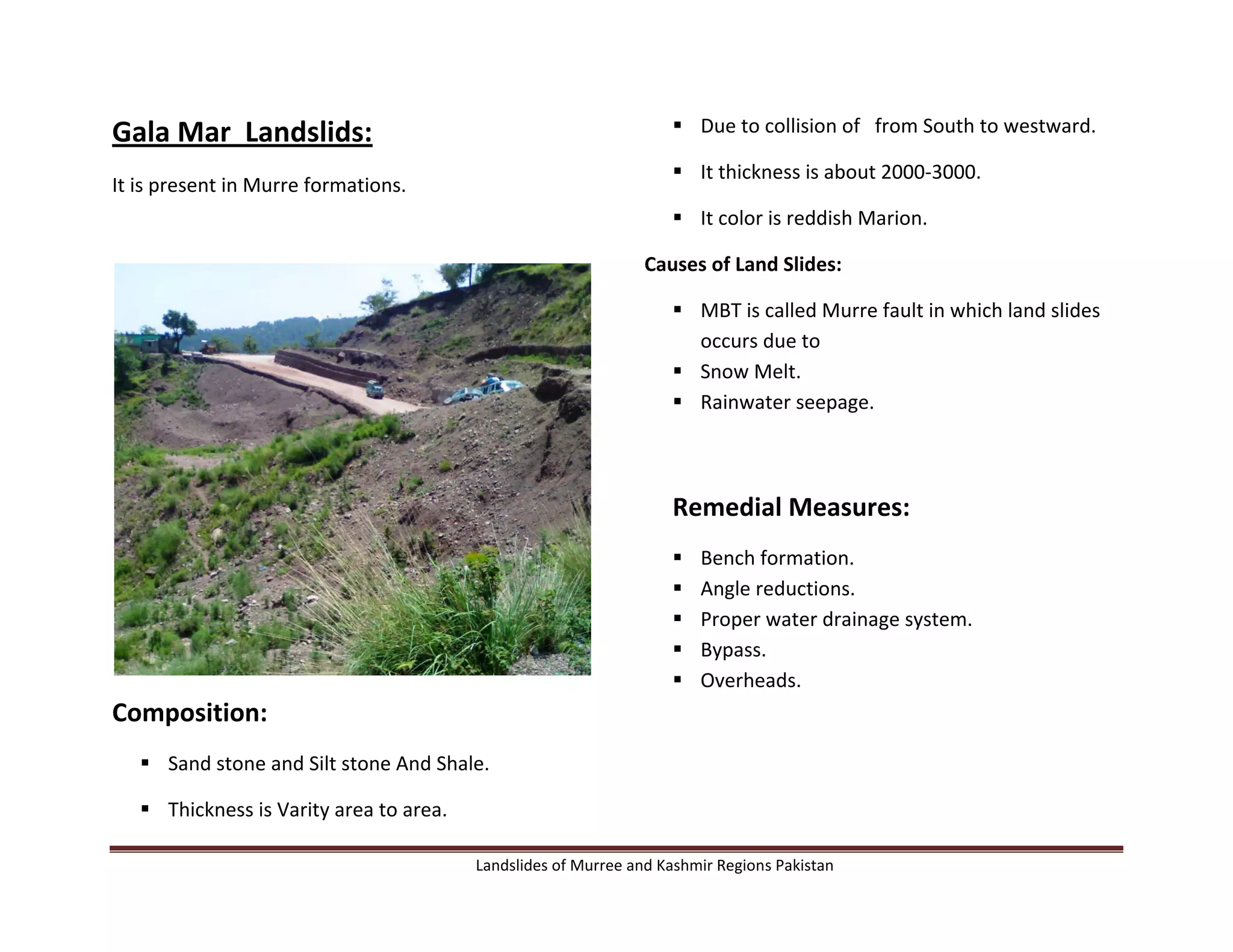 Landslides of murree and kashmir region pakistan | PDF