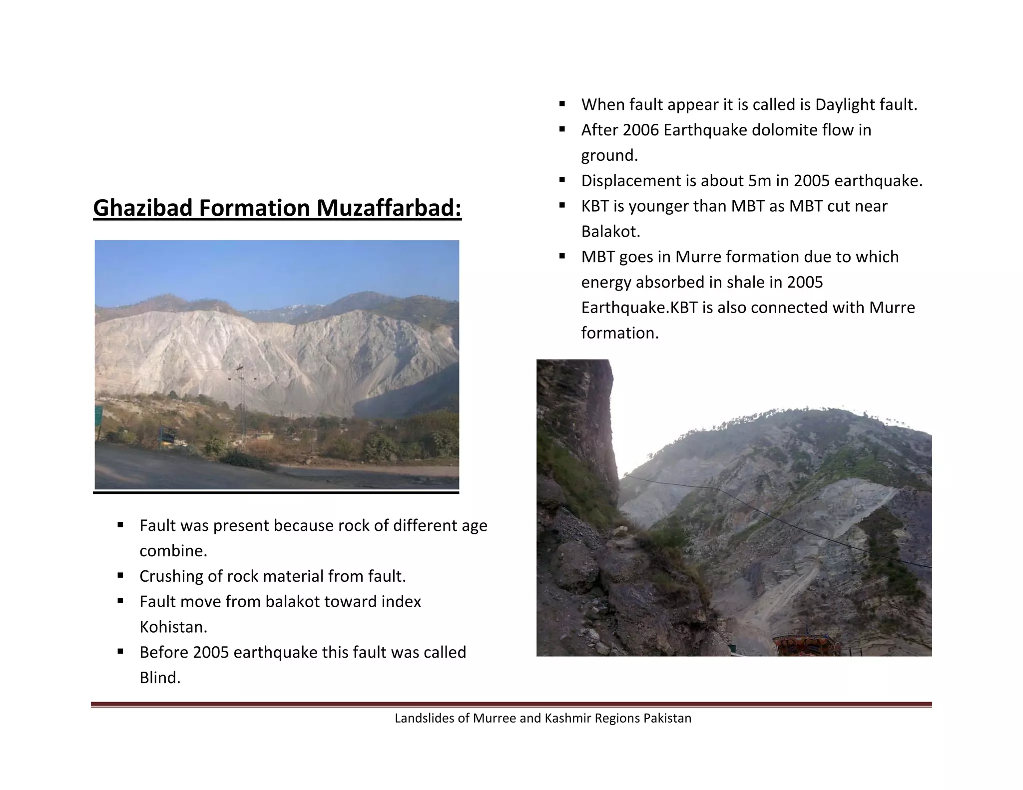 Landslides of murree and kashmir region pakistan | PDF