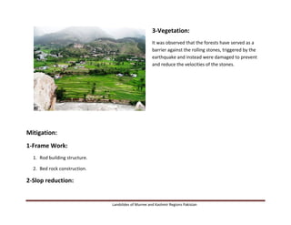 Landslides of murree and kashmir region pakistan | PDF