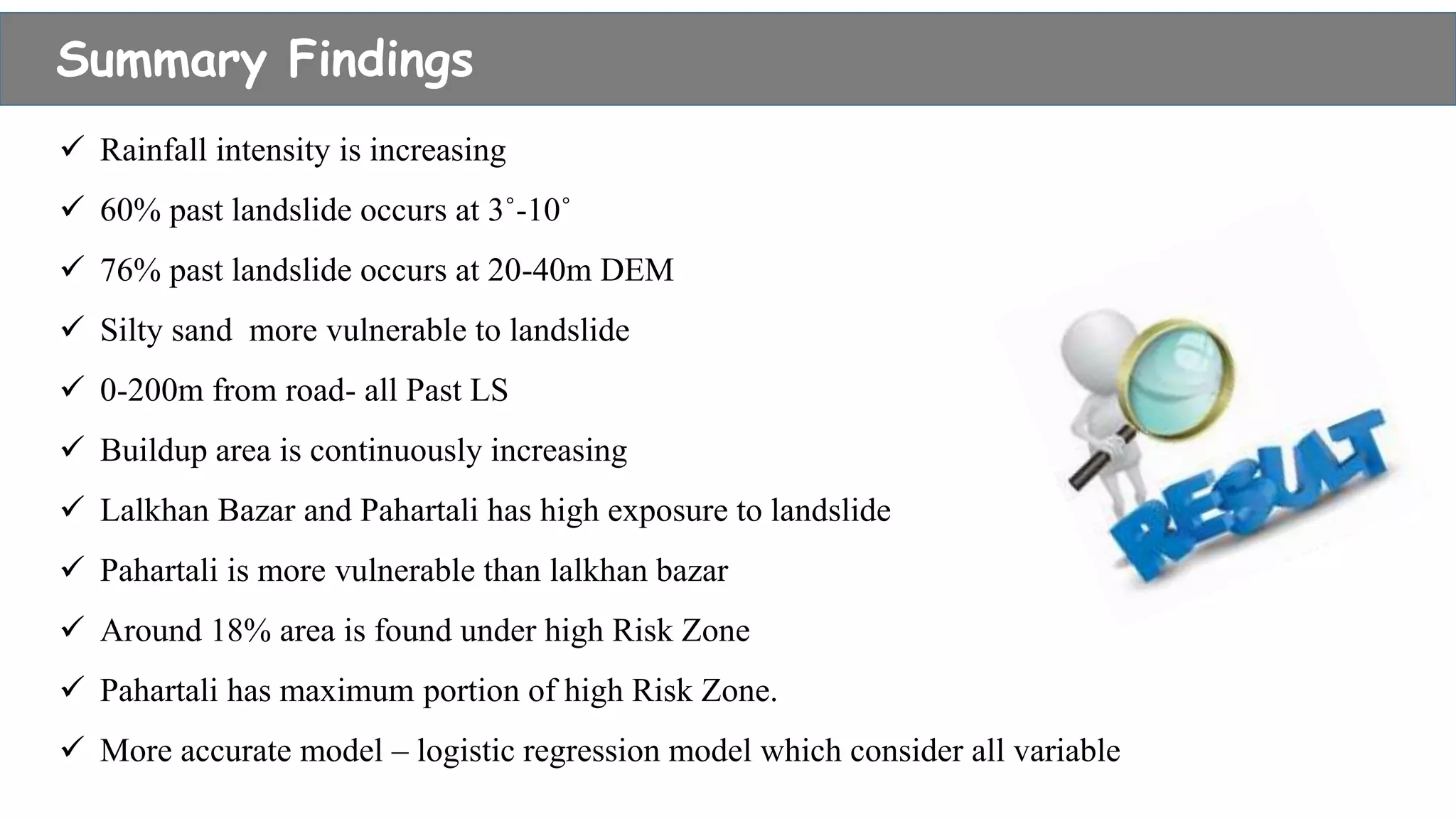 Landslide susceptibility modelling and risk assessment in chittagong city | PPTX | Geography ...