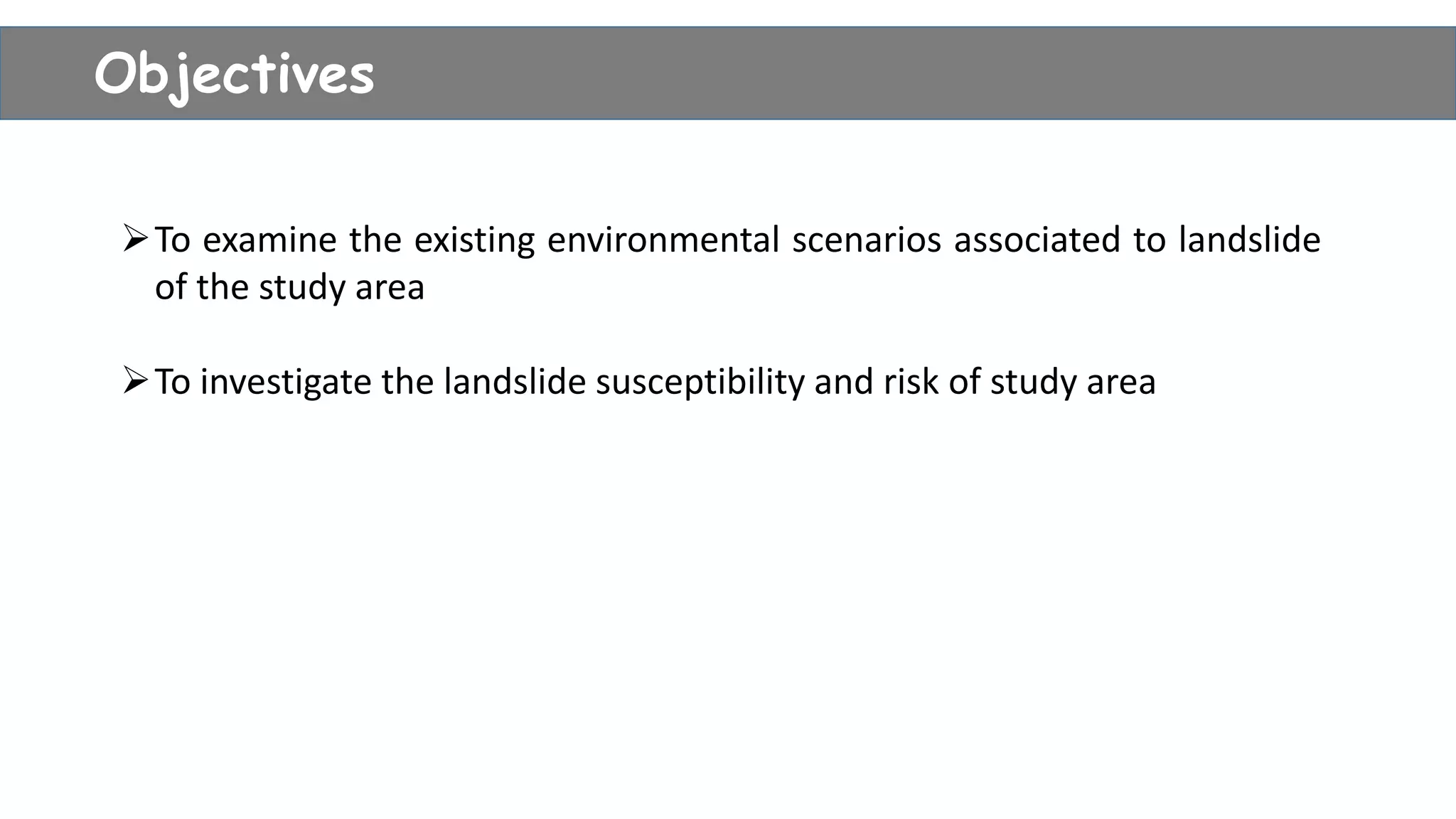 Landslide susceptibility modelling and risk assessment in chittagong city | PPTX | Geography ...