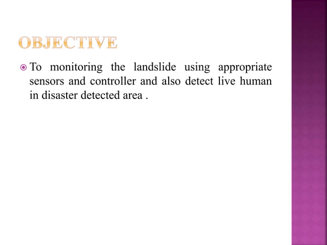 Landslide Detection using Arduino | PPTX