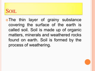 Land, soil, water, natural vegetation | PPTX