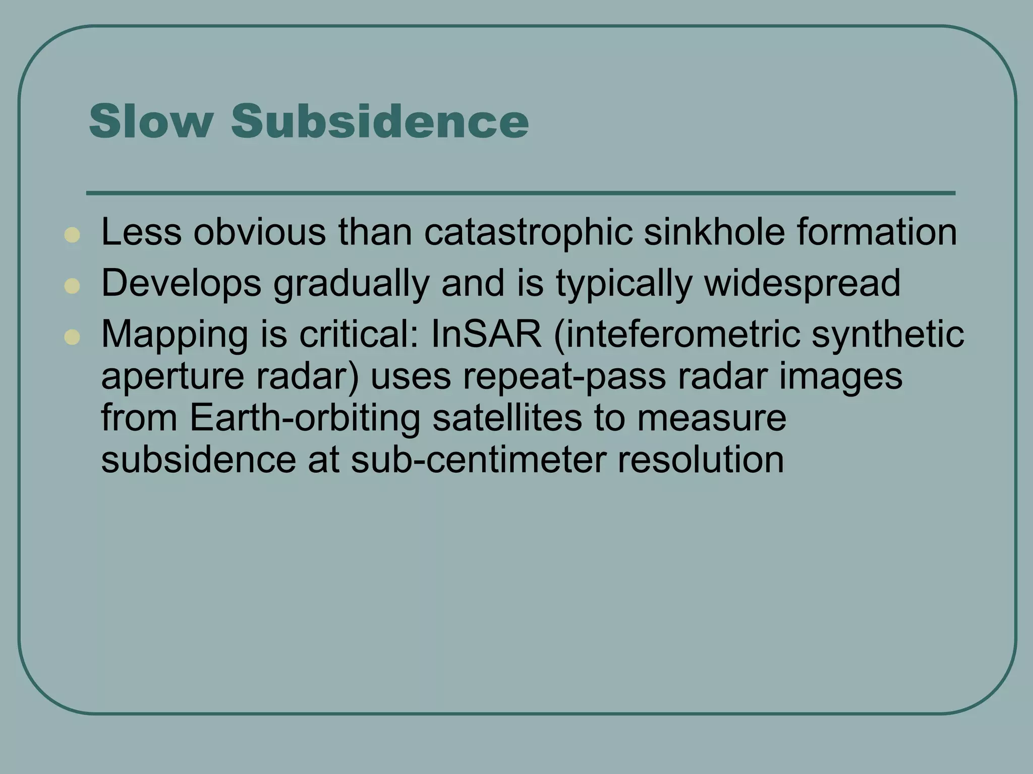 Land subsidence | PPT