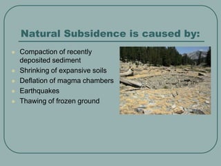 Land subsidence | PPT