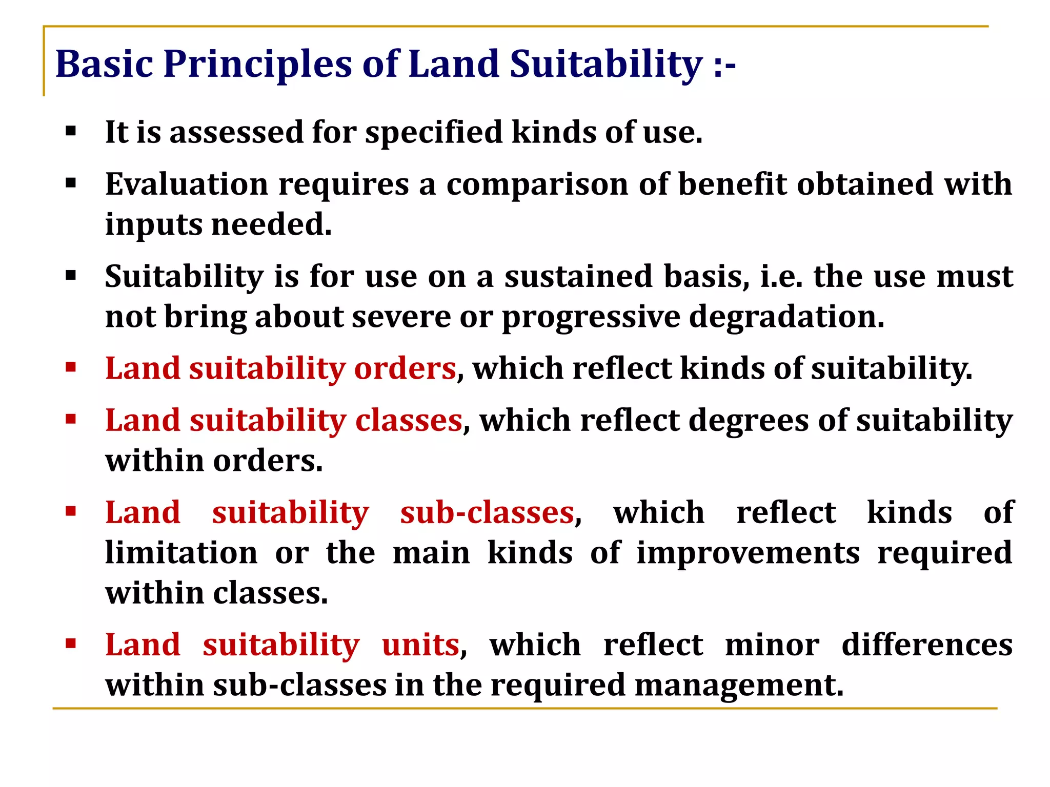 Land Suitability Classification | PDF