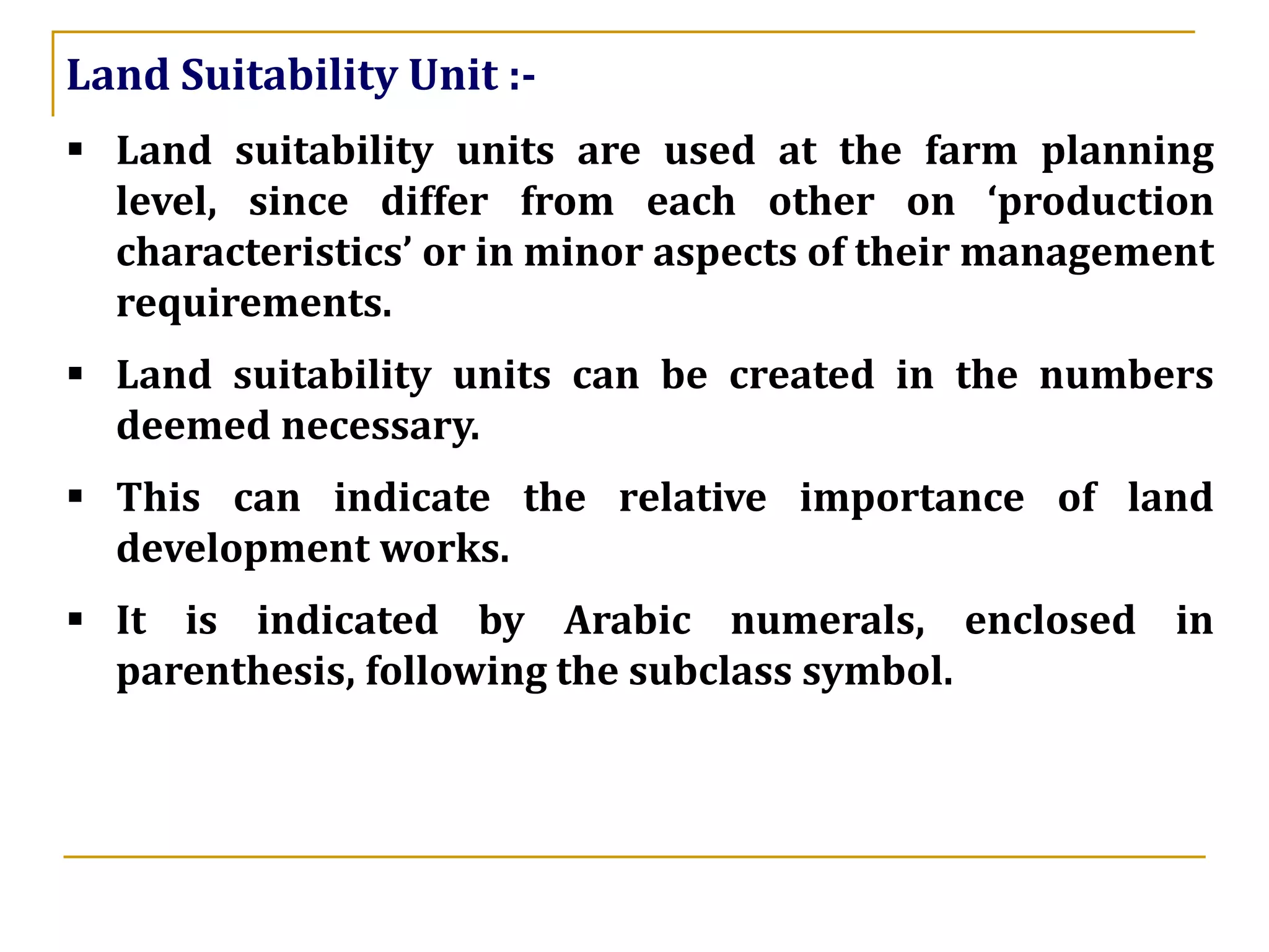 Land Suitability Classification | PDF