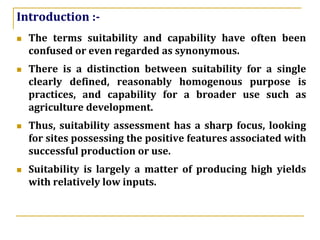 Land Suitability Classification | PDF
