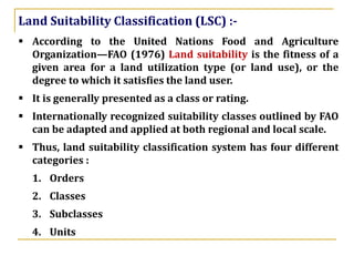 Land Suitability Classification | PDF