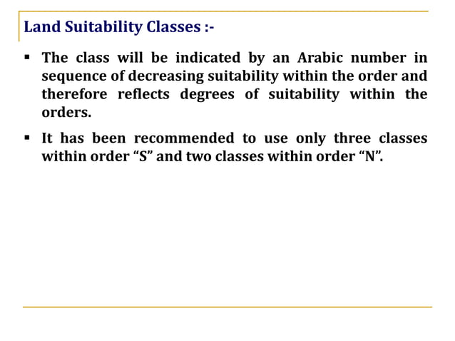 Land Suitability Classification | PDF