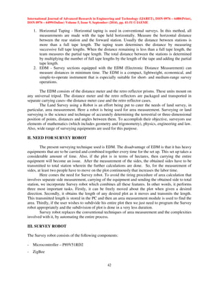Land survey by robot | PDF