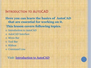 Land Surveying Software(AutoCAD) Tutorial | PPTX