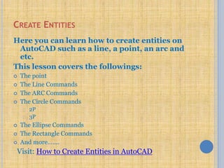 Land Surveying Software(AutoCAD) Tutorial | PPTX