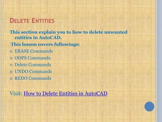 Land Surveying Software(AutoCAD) Tutorial | PPTX