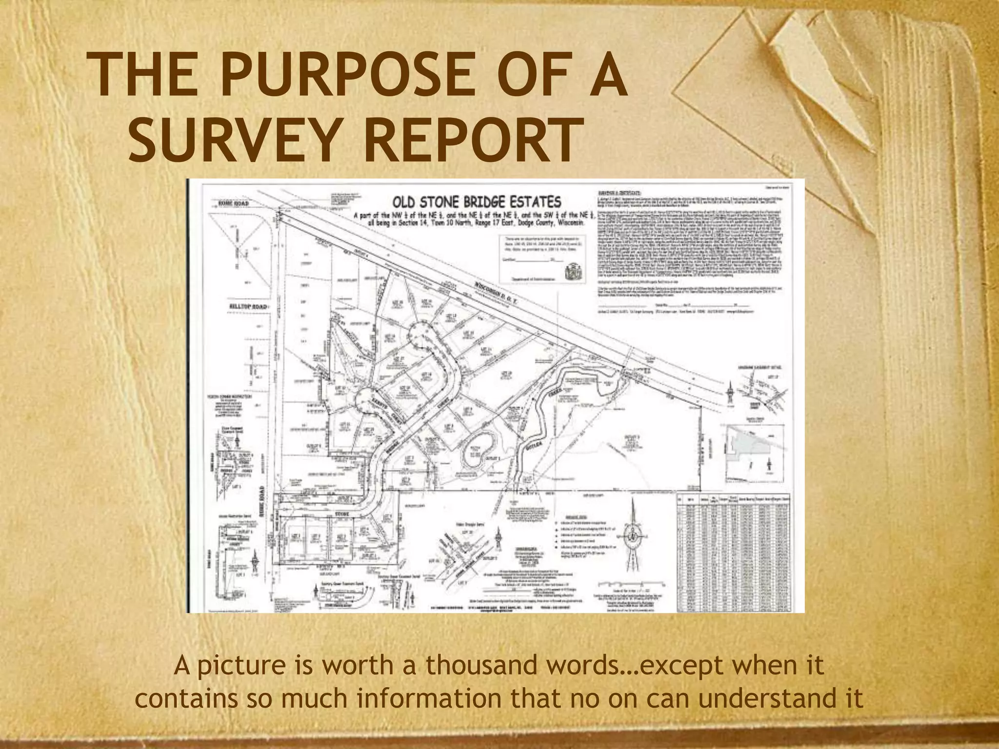 The Land Surveyor's Report | PPTX