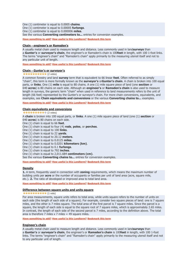 Land terms | PDF