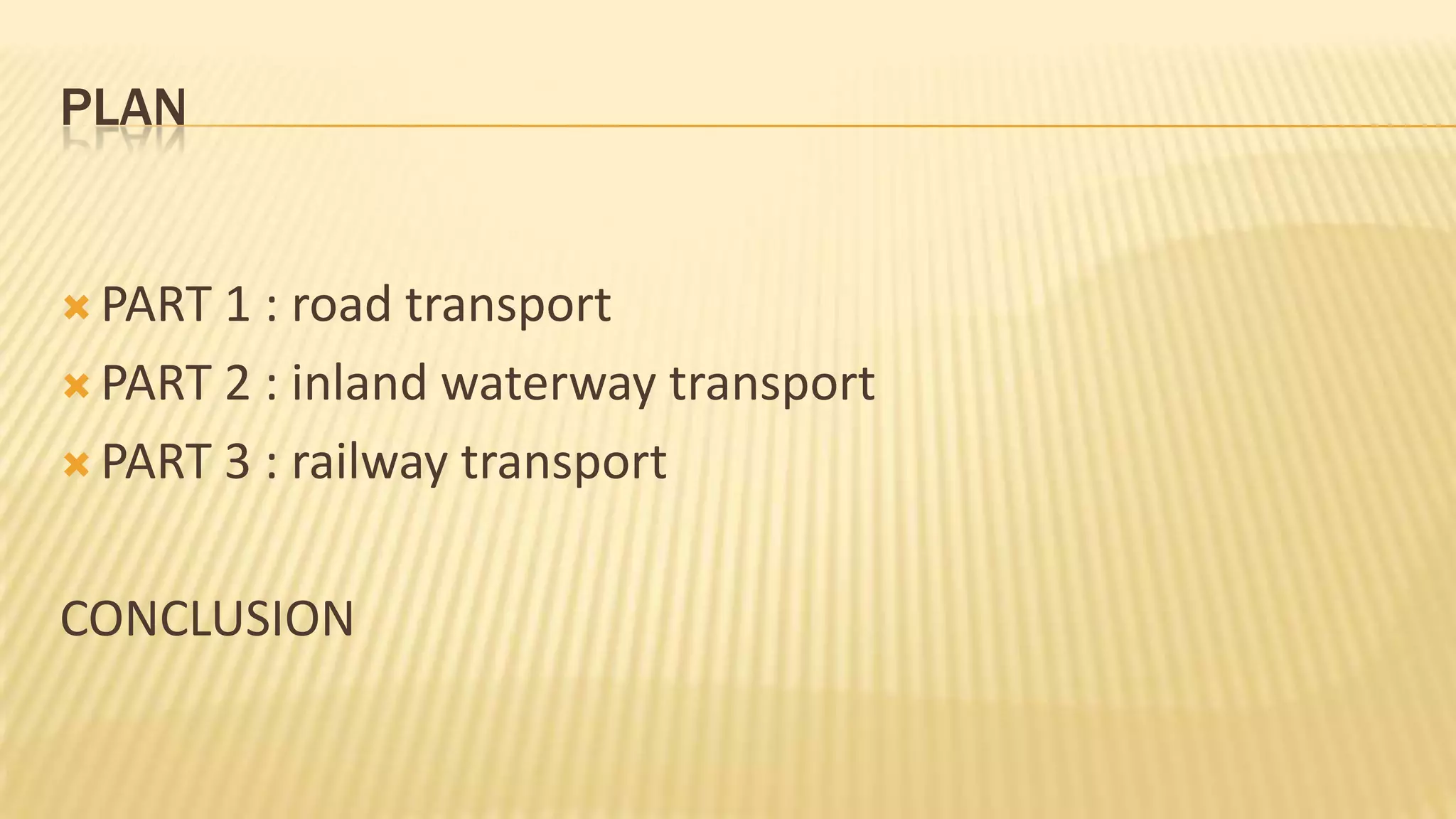 Land transportation | PPTX