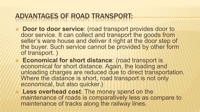 Land transportation | PPTX | Rail Travel | Travel Type