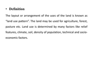 Land use-pattern in India and how to conserv the land | PPTX
