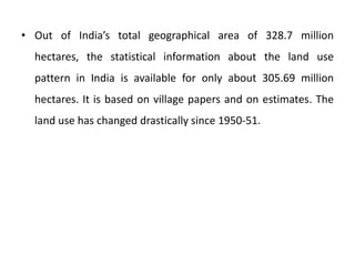 Land use-pattern in India and how to conserv the land | PPTX