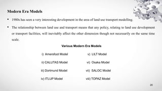 Land use transportation relation | PPTX