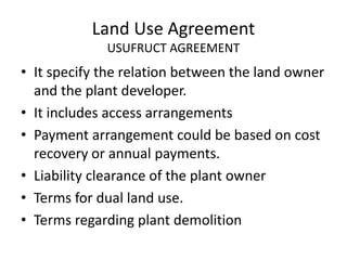 Land use agreement 2011 session 2 | PPTX