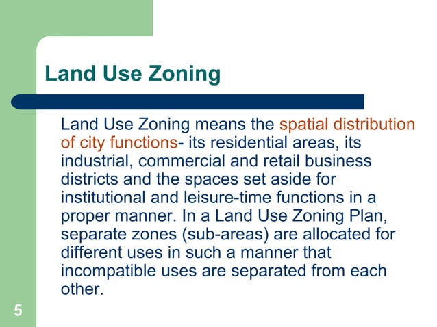 Land use and building control as a tool for implementation of master ...