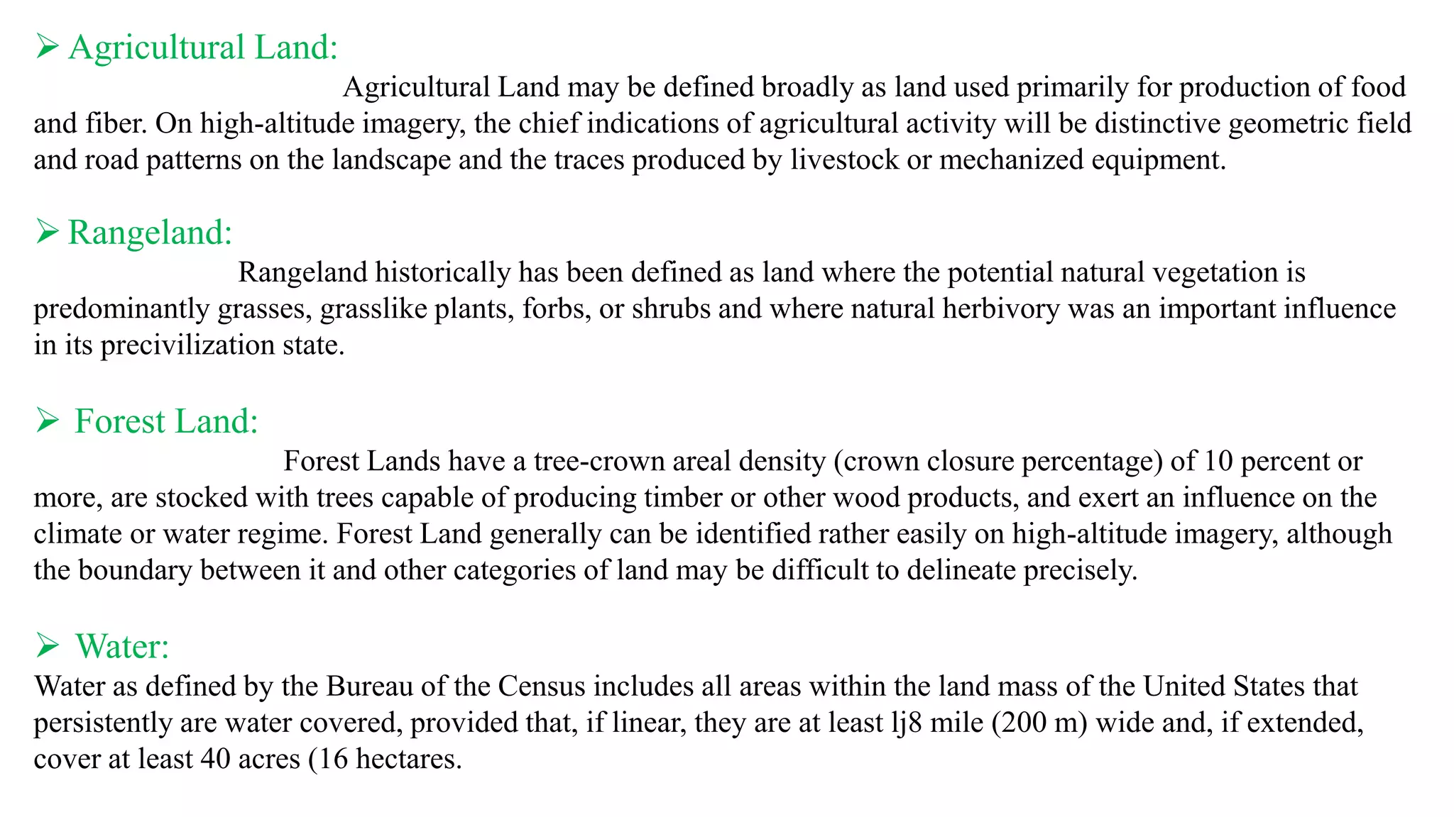 Land use and land cover classification | PDF