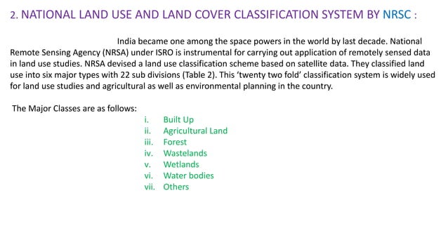 Land use and land cover classification | PDF
