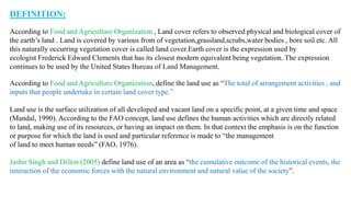 Land use and land cover classification | PDF