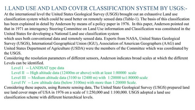 Land use and land cover classification | PDF