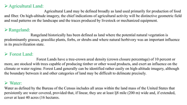 Land use and land cover classification | PDF