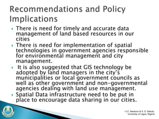 Land use change and environmental sustainability | PPTX