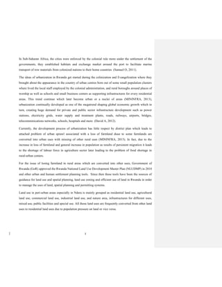 LAND USE CHANGE IN NDERA /RWANDA FROM 2002-2019 | PDF