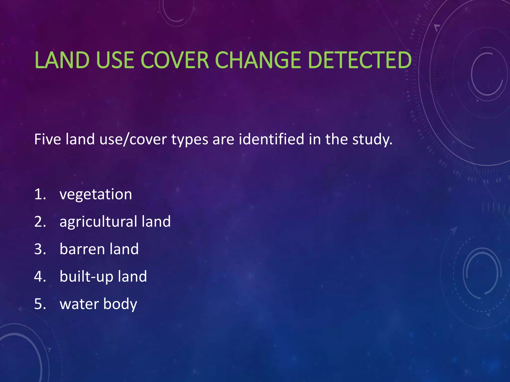 Land use cover pptx. | PPTX