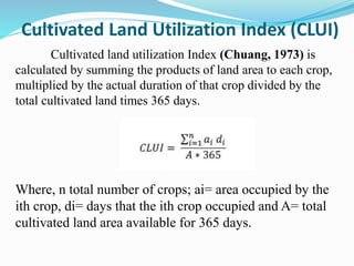 Land use cropping system | PPTX