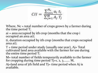 Land use cropping system | PPTX