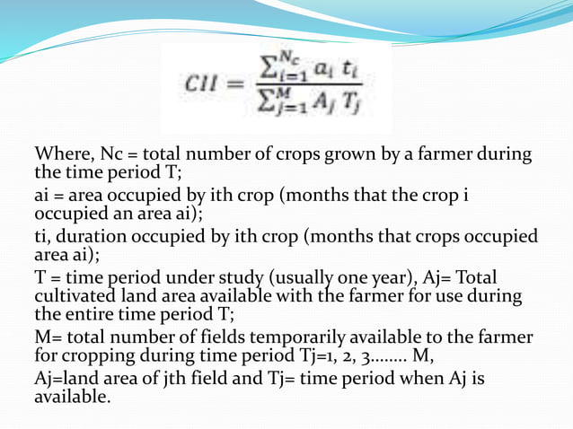 Land use cropping system | PPTX