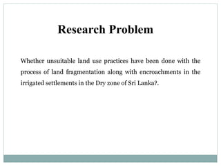 Land use issues | PPTX