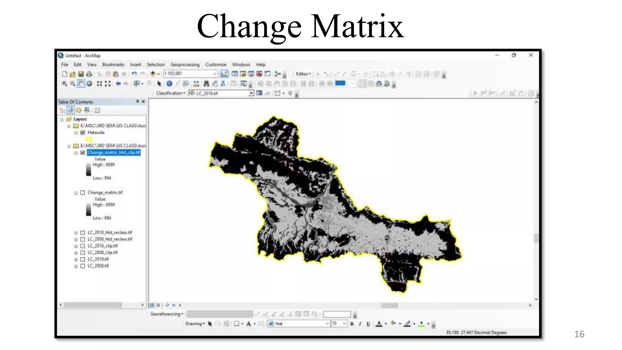 Land Use Land Cover Change using GIS.pptx