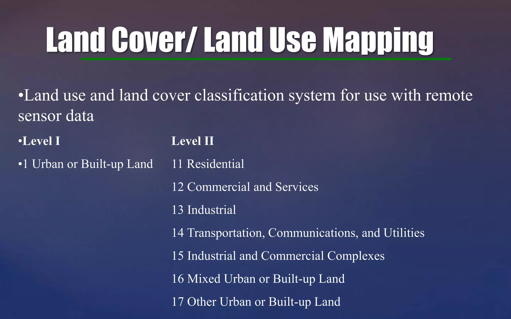 Landuse landcover mapping | PPTX