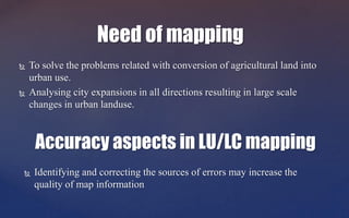 Landuse landcover mapping | PPTX