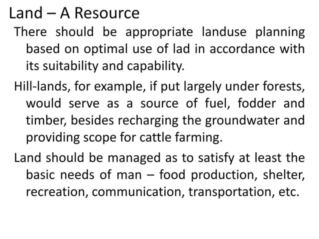 Land use management | PPTX | Environment | Science